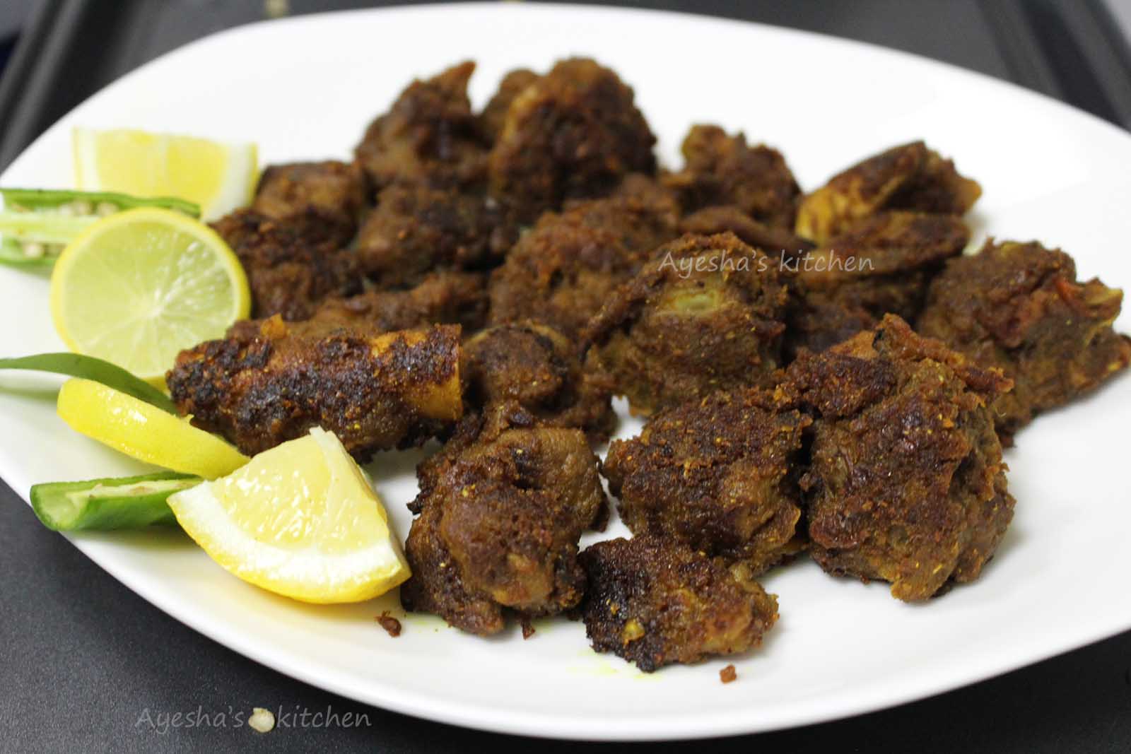 MUTTON RECIPES / LAMB RECIPES - MUTTON FRY