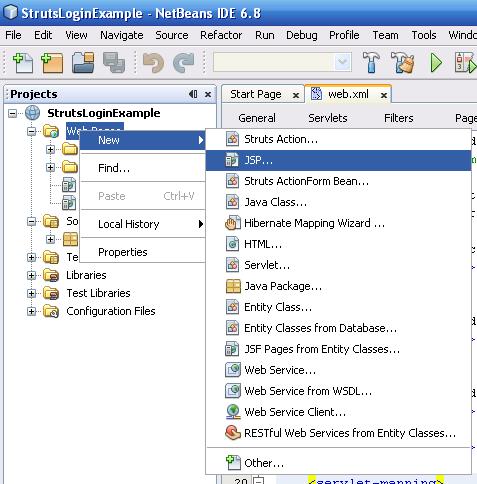 discuss-Java: Login Example using Struts 1.3