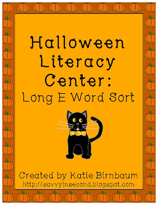 Savvy in Second: Halloween Literacy Centers