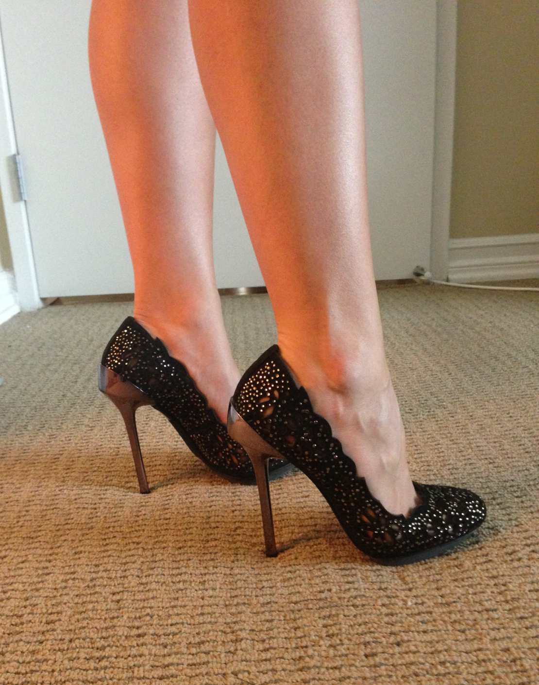 My Superficial Endeavors: BCBGMAXAZRIA Peacock Pumps & Faricia Sandals ...