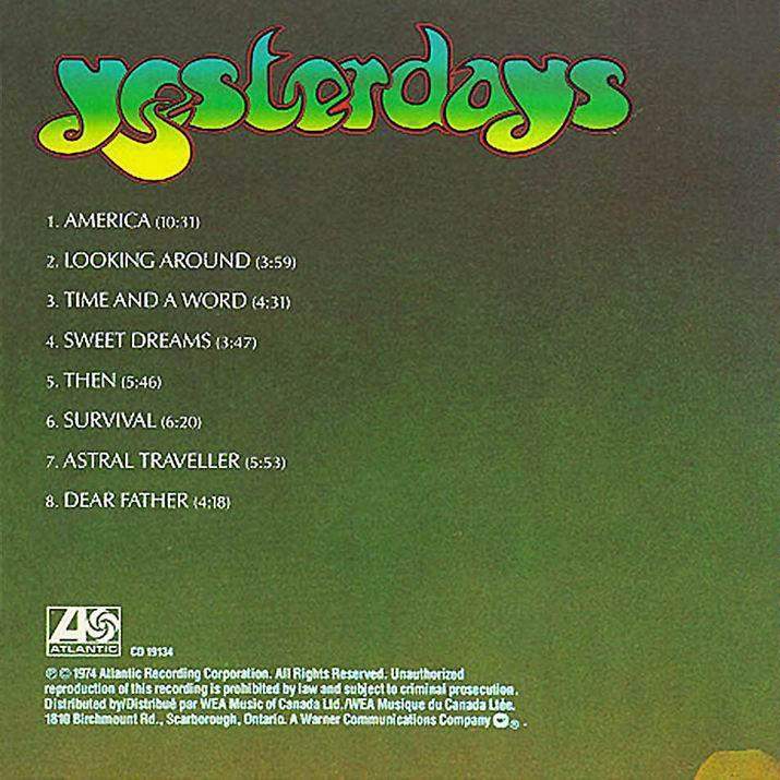 On The Road Again: Yes "Yesterdays"