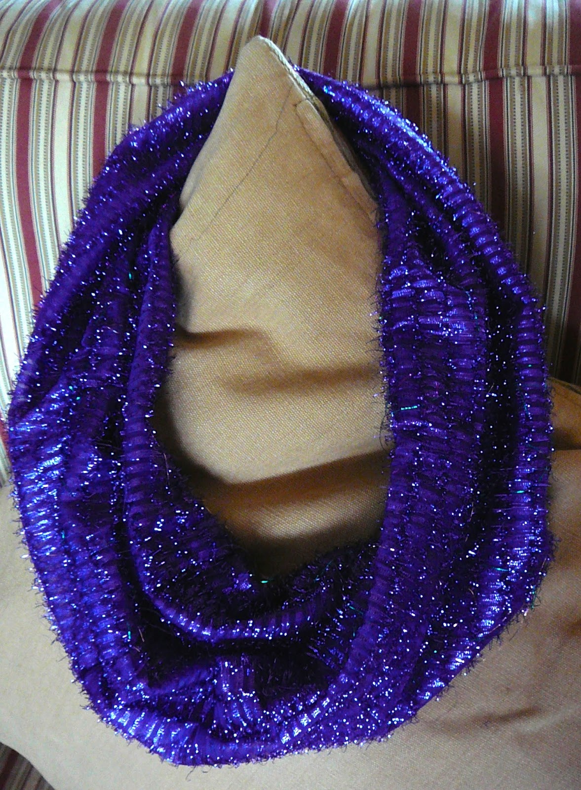 The Hidden Pantry: FESTIVE PARTY Scarves End this Sewing Project