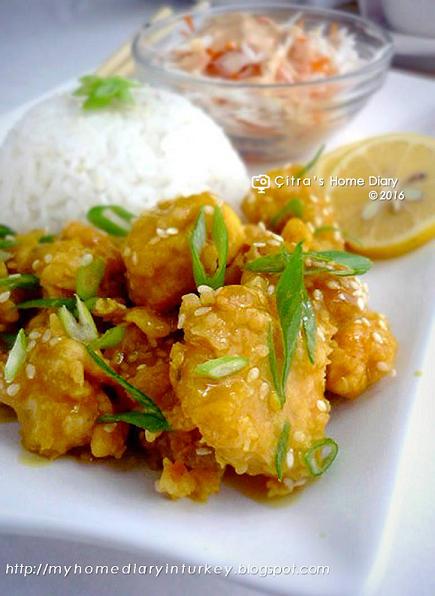 Citra's Home Diary: Lemon Chicken / Ayam saus lemon