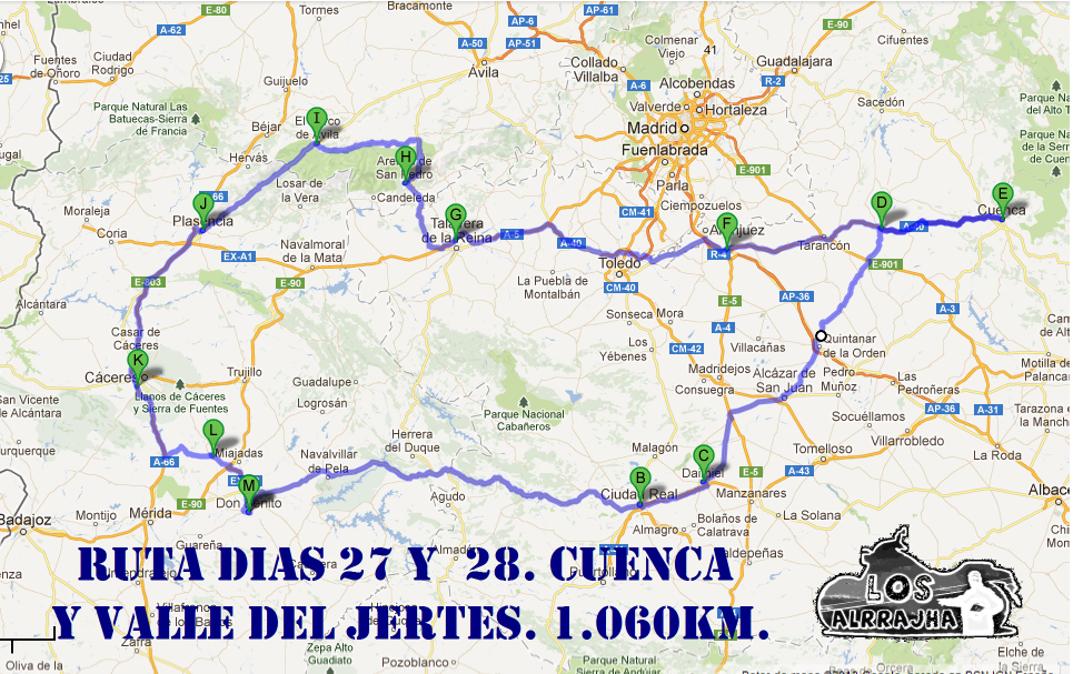 Grupo Motero, "LOS ALRRAJHA".: "PROXIMA RUTA MOTERA, CUENCA Y CEREZO EN ...