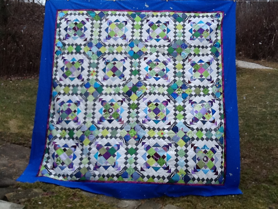 Kathy's Quilting Blog: Easy Street Quilt Back Complete