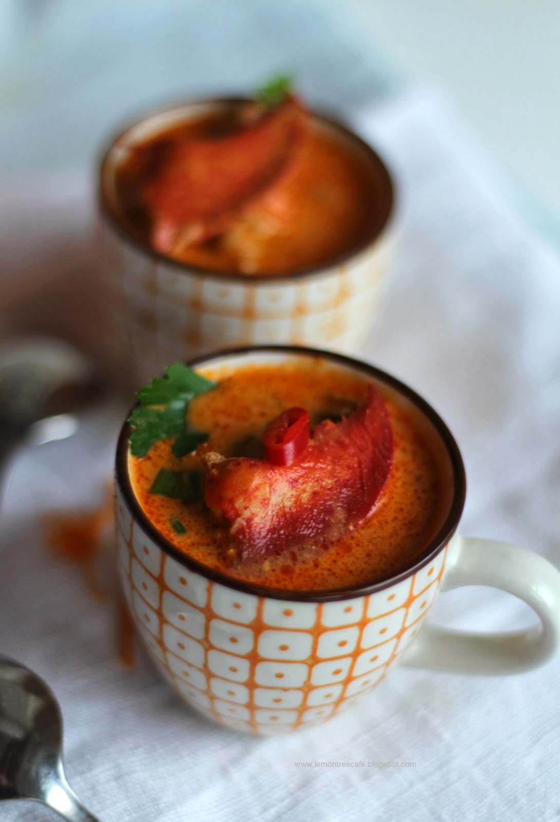 a lemon tree cafe: ZUPA KREM Z HOMARA - LOBSTER BISQUE