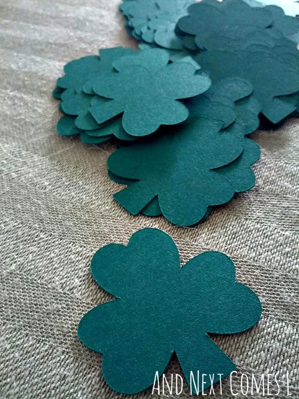 Counting Shamrocks {St. Patrick's Day Math Activity for Kids} | And ...