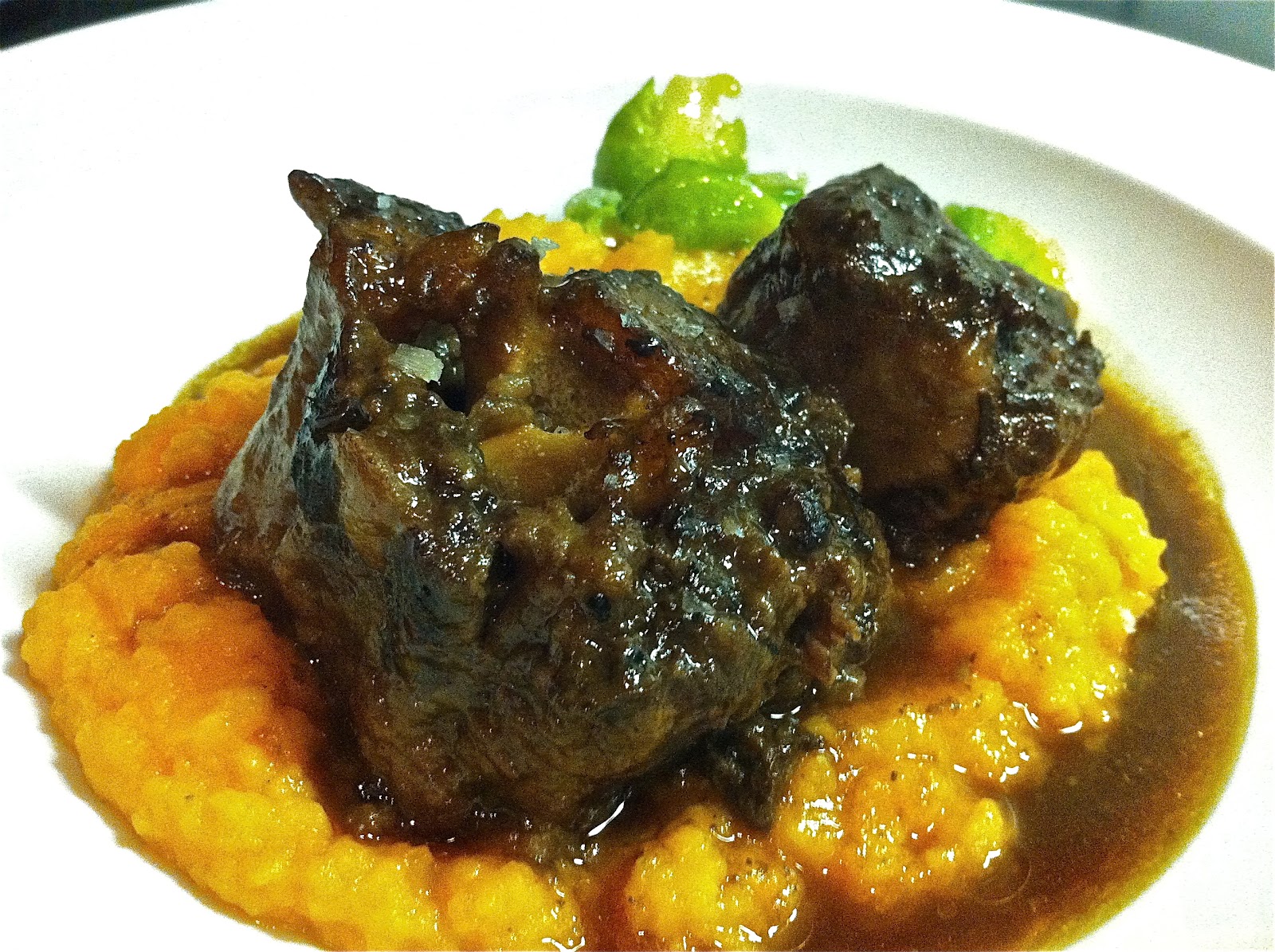 Behind The Burners: BRAISED OXTAIL WITH SWEET POTATO MASH