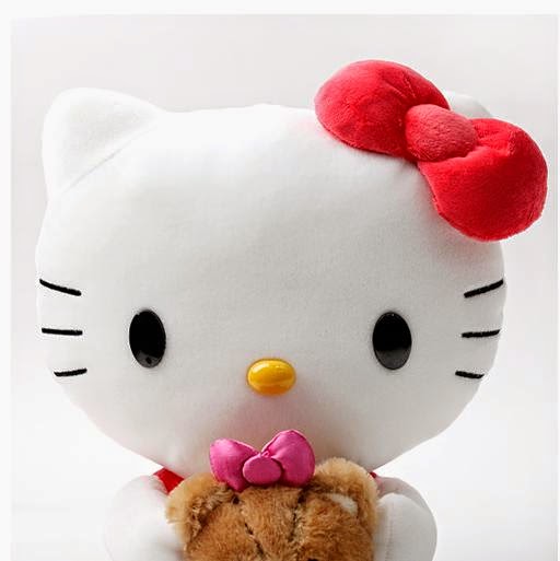 JinsDolls: Hello Kitty Bear Doll Character RED Teddy Rag Doll 33Cm ...