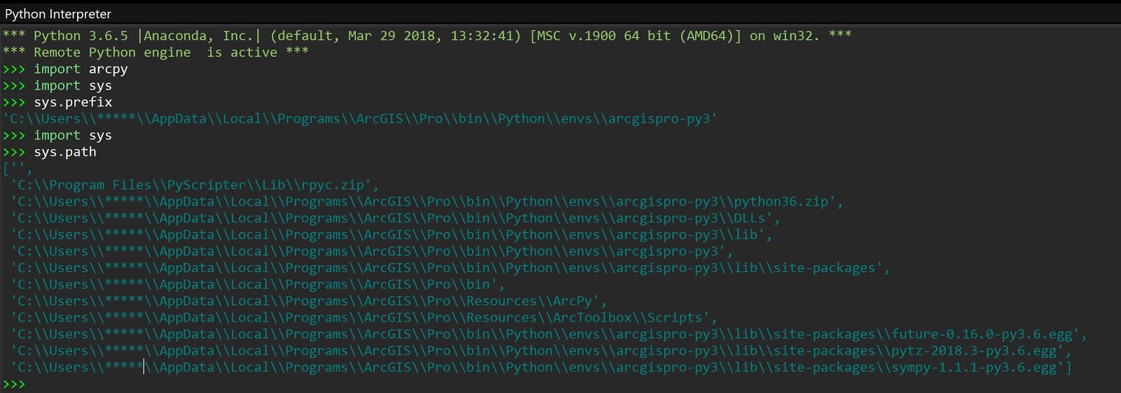 PyScripter: Using PyScripter with ArcGIS Pro