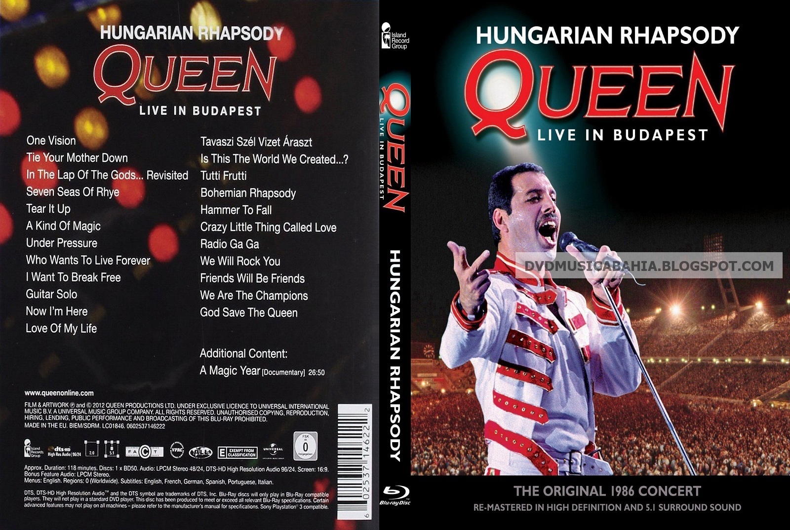 LOS MEJORES DVD DE MUSICA Y MAS....!!!!: QUEEN - THE HUNGARIAN RHAPSODY ...