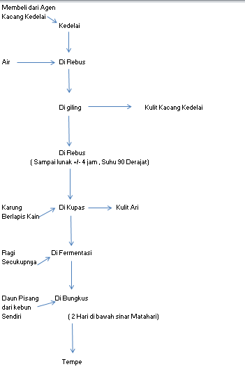 Flowchart Of Process Sistem Produksi Tempe
