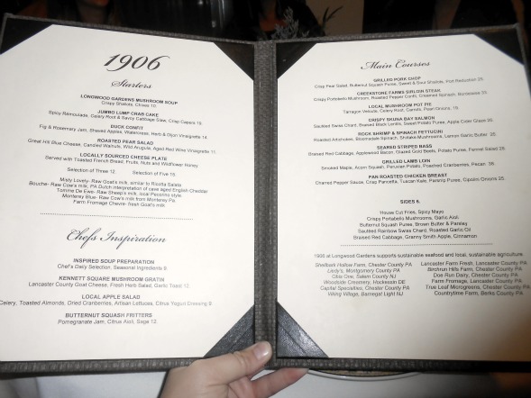 Pennsylvania & Beyond Travel Blog: Fine Dining at Longwood Gardens ...