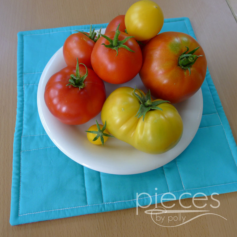 Pieces by Polly: I-Spy Fruits and Veggies - Quilted Hot Pads Tutorial