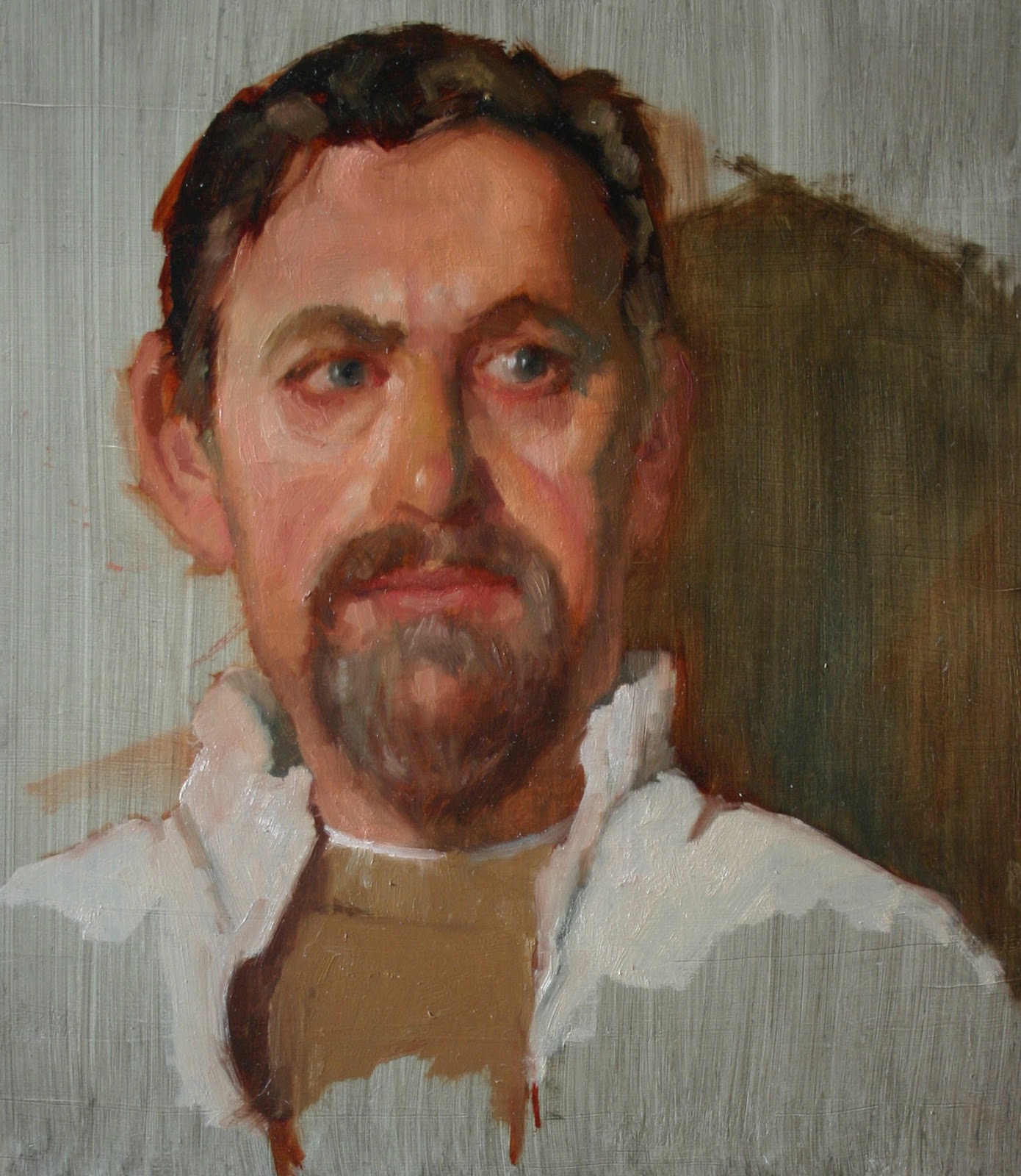Liz Balkwill Paintings: Oil sketch of Clive