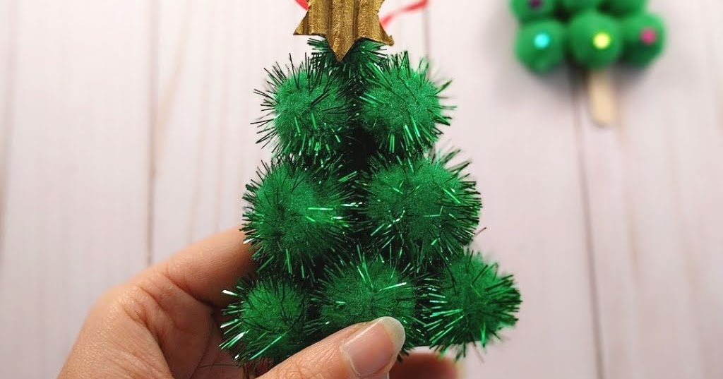 Pom-Pom Christmas Tree Ornament - The Joy of Sharing
