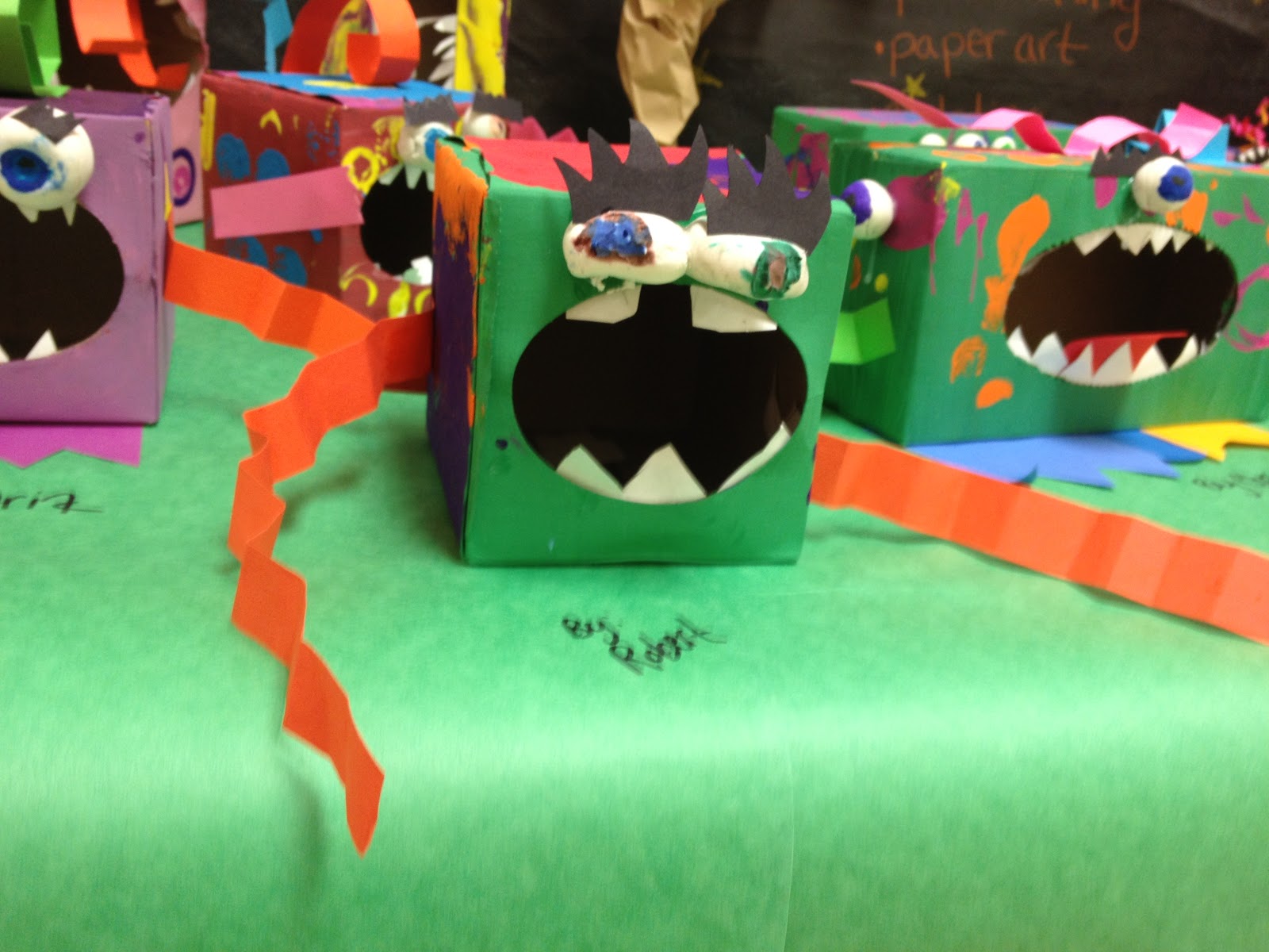 Little Hands Create Big Art: Tissue Box Monsters