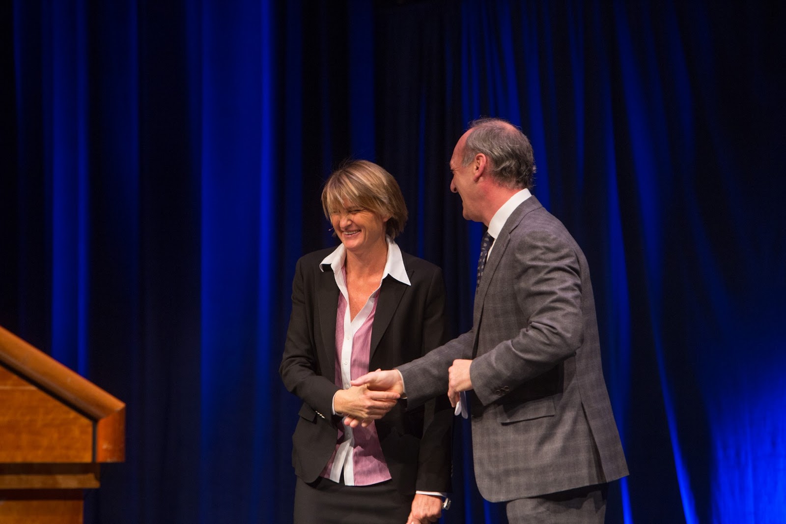 Behind the Podium: Leakey Educates the Sacramento Speakers Crowd