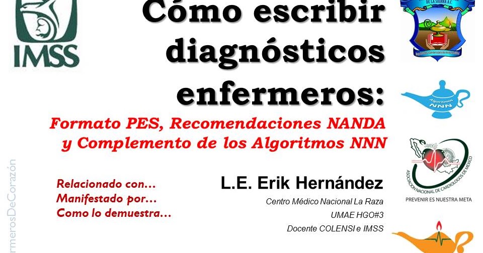 Enfermeros de Corazón: Cómo escribir diagnósticos enfermeros: Formato ...
