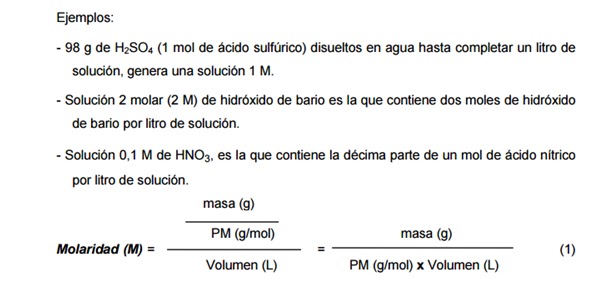 Soluciones Acuosas