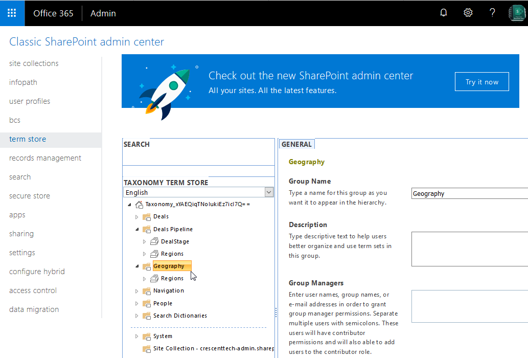 Sharepoint Online Delete Term Group In Term Store Using Powershell Sharepoint Diary