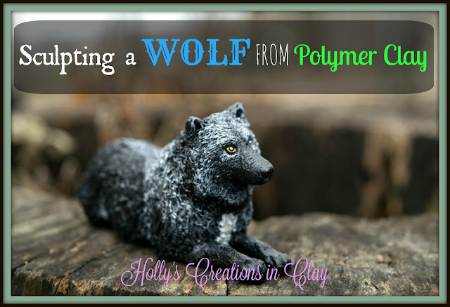 Holly's Creations in Clay: Wolf Sculpture Process