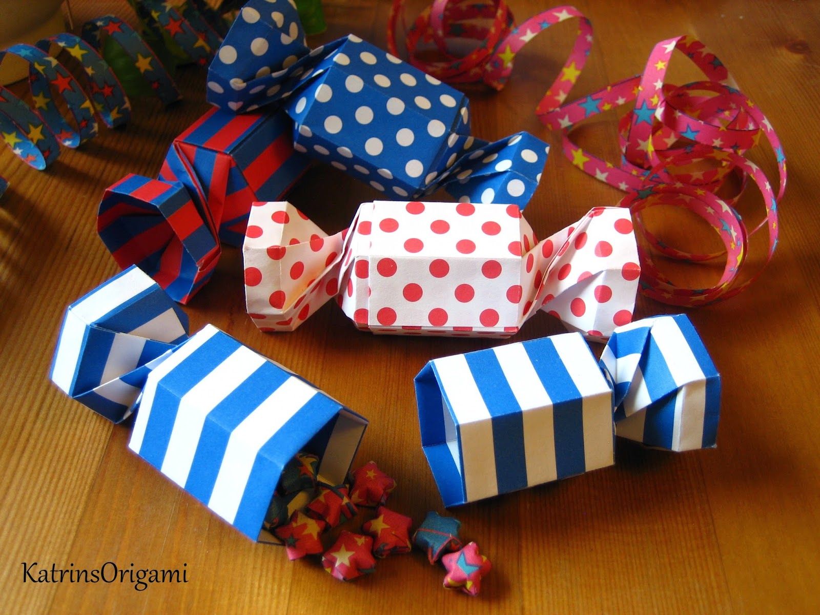 Origami die Kunst des Papierfaltens: Origami Candy Box