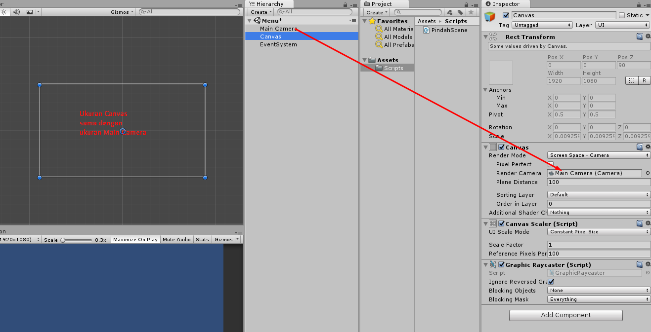 Tutorial Unity Cara Menambahkan Komponen Ui User Interface Unity Tutorial Indonesia