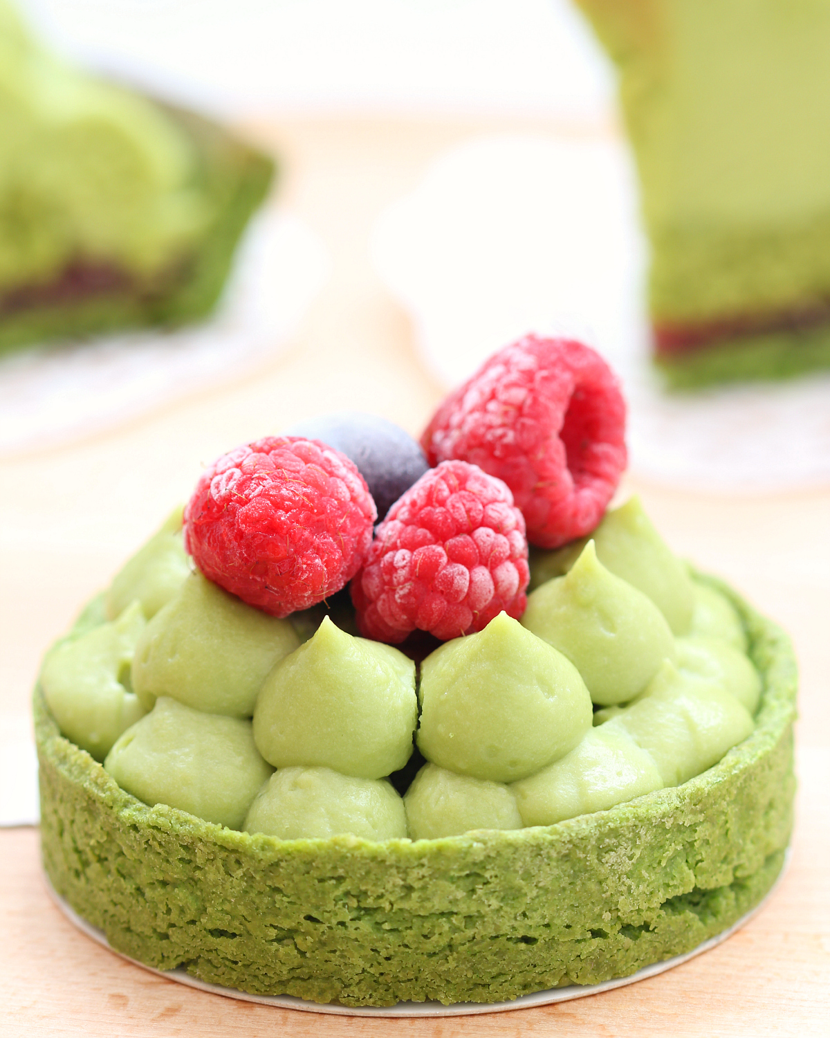 Matcha mascarpone tarts