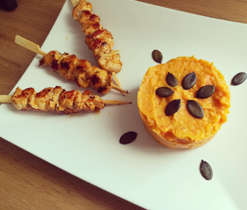Saines Gourmandises: Brochettes de dinde marinées au paprika et sa ...