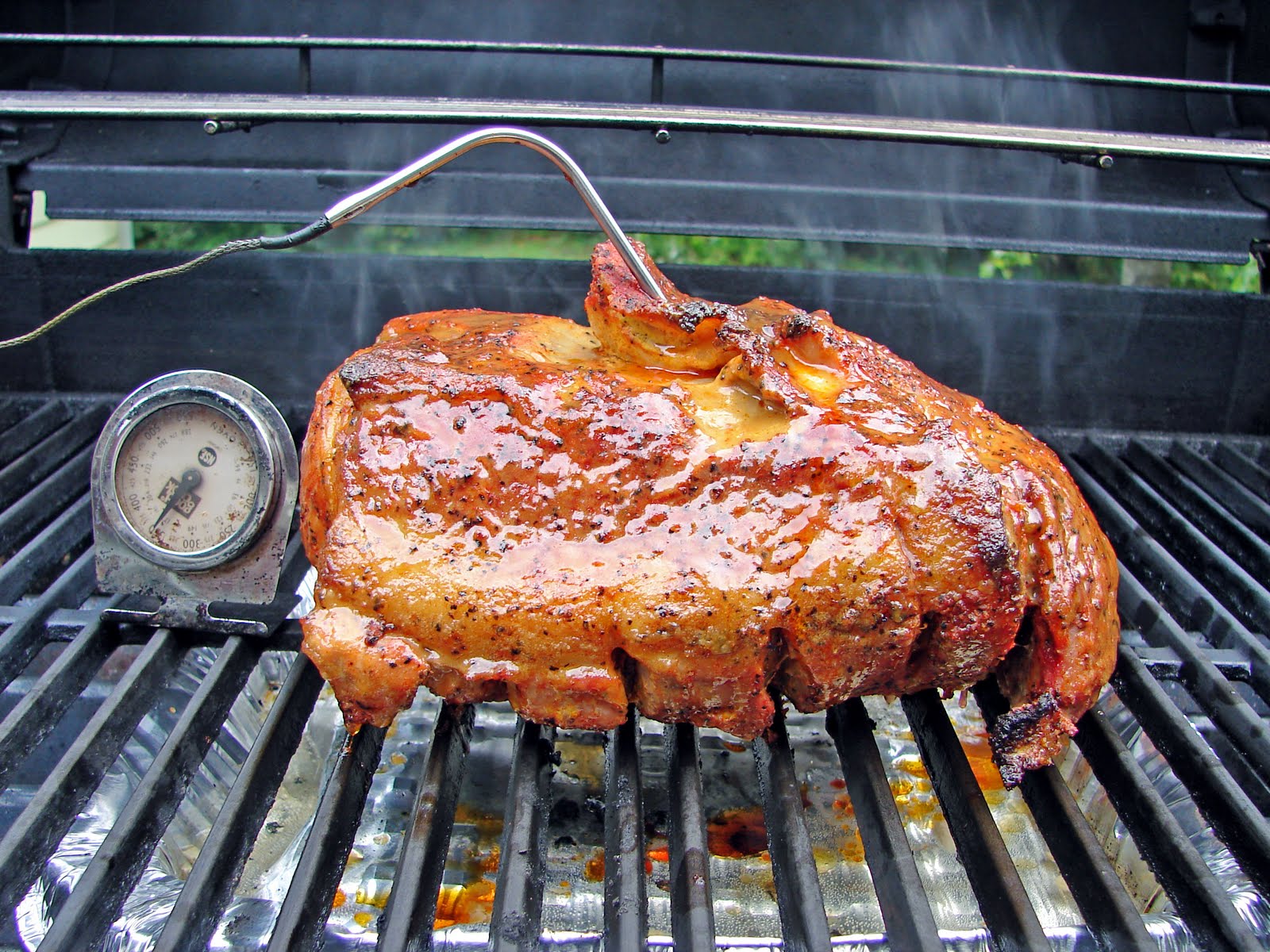 Grilling With Slash Smoking Pork Rib End Roast