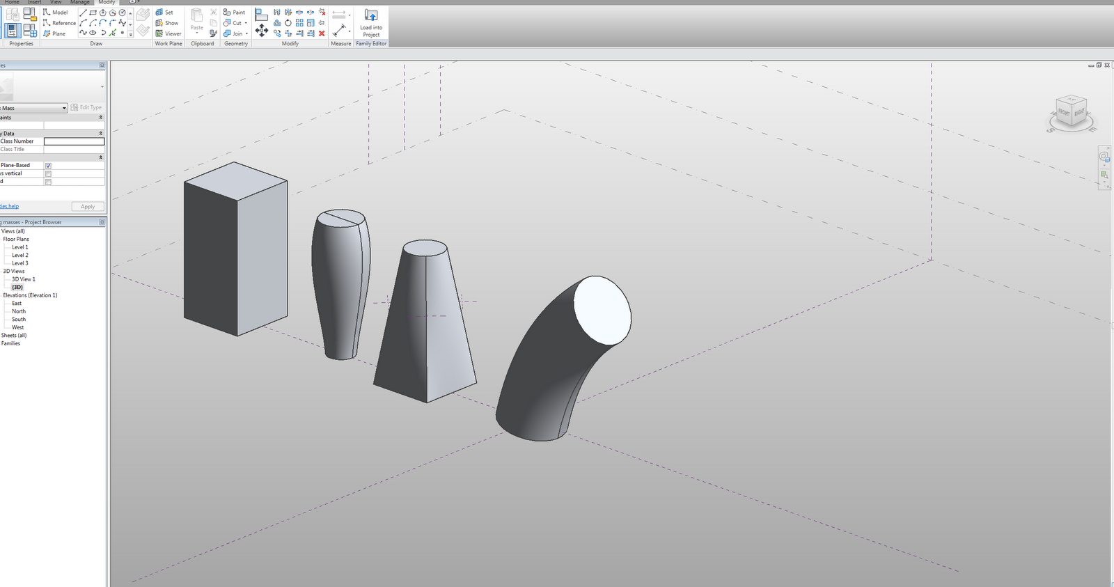 Revit architecture: Creating Masses in Revit