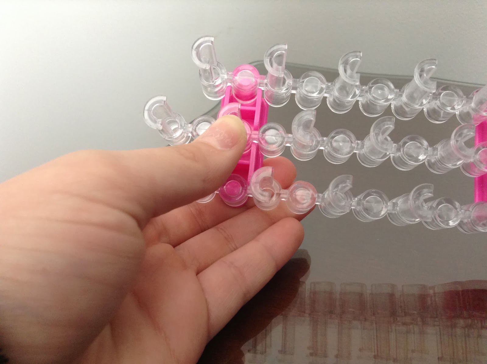 All About Loom Bands: Step by step: making a ladder bracelet.
