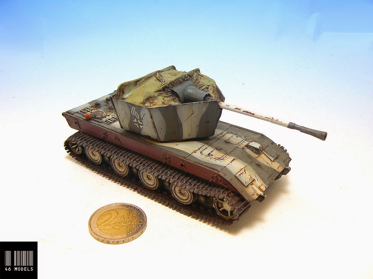 46 MODELS by Tomasz Bajer : German E-100 "Ostwind II" Winter camo 1/72