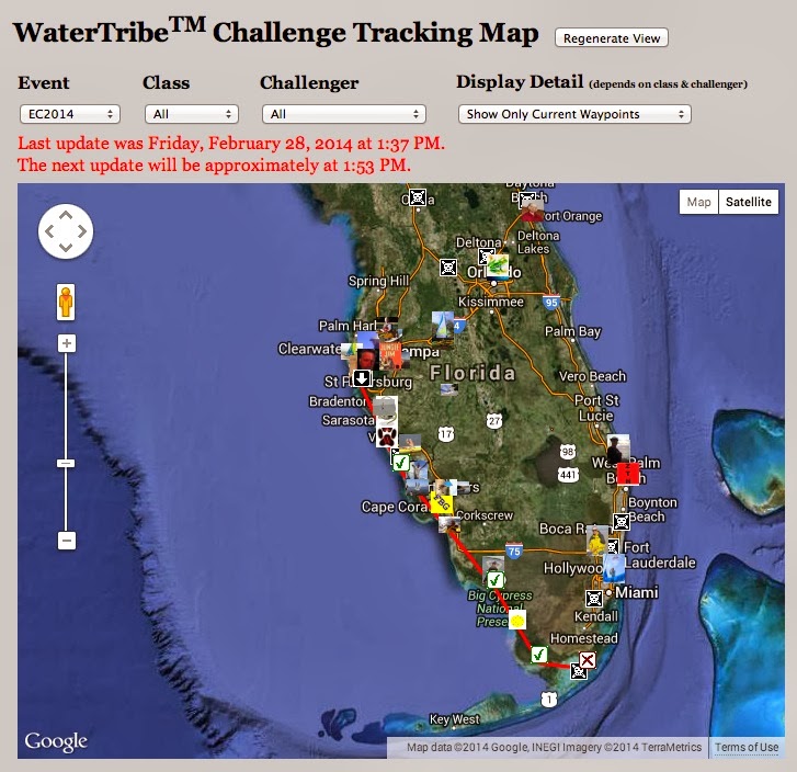 Spasms of Accommodation: Everglades Challenge 2014 from the comfort of ...
