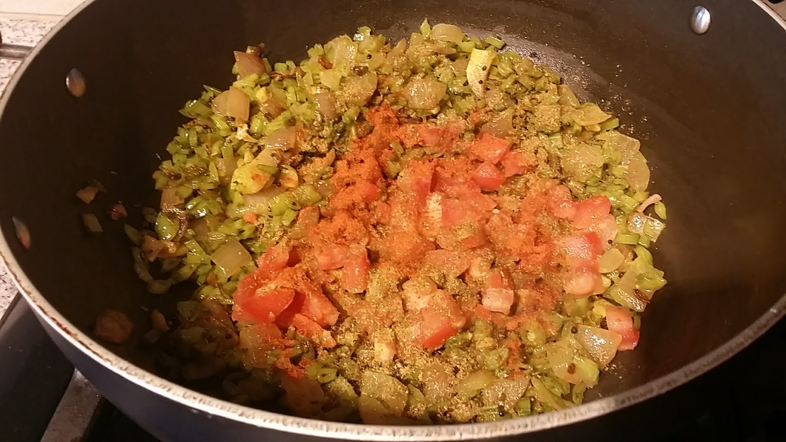 A Gourmet Meal: GUVAR PHALI SABZI/ CLUSTER BEANS VEGETABLE