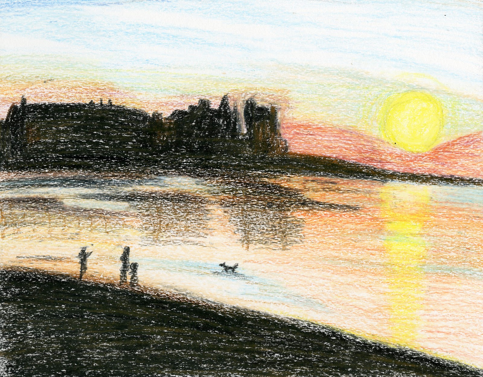 Kim's Observational Drawings 2: Week 11 - Colour in Landscapes