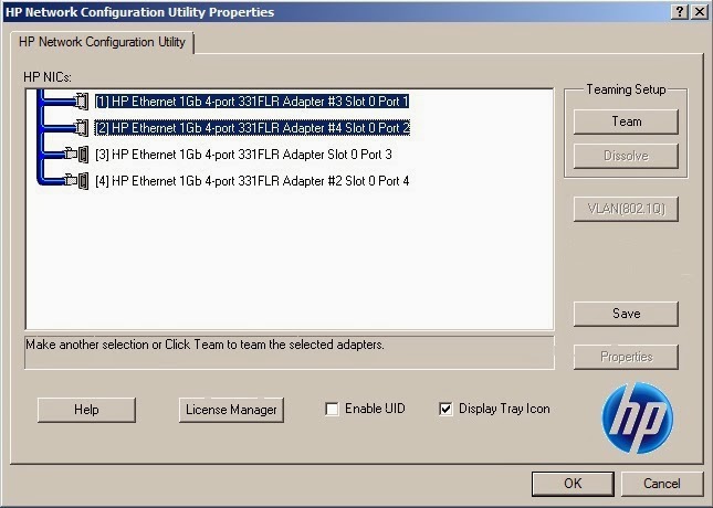 Brain Book: HP SERVERS NIC TEAMING IN WINDOWS