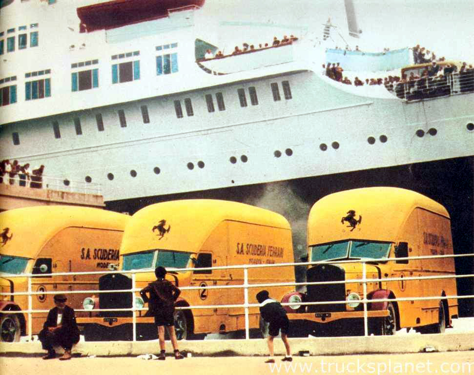 Just A Car Guy: wow, dig the Ferrari tranporters!