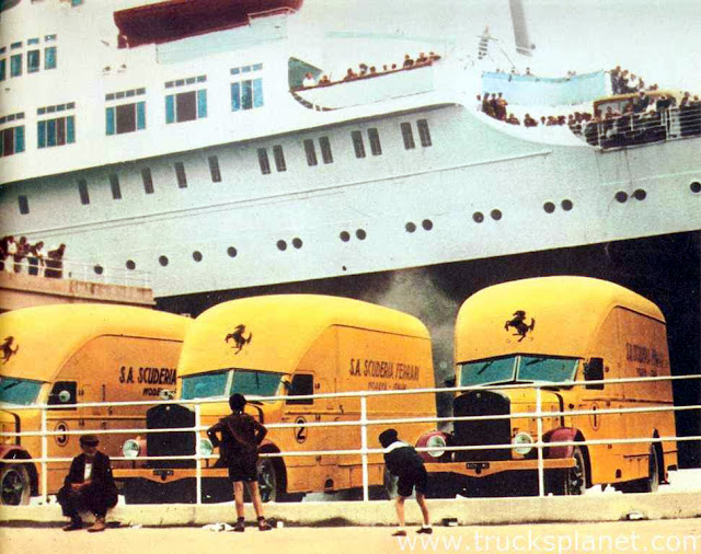 Just A Car Guy: wow, dig the Ferrari tranporters!