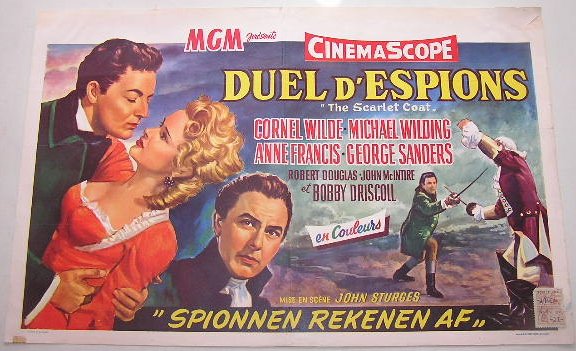 Laura's Miscellaneous Musings: Tonight's Movie: The Scarlet Coat (1955)