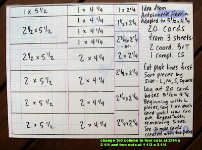 She's a Sassy Lady: 20 Cards from 3 sheets of cardstock