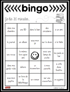 Bingo de lecture - Site de classedemadameannie