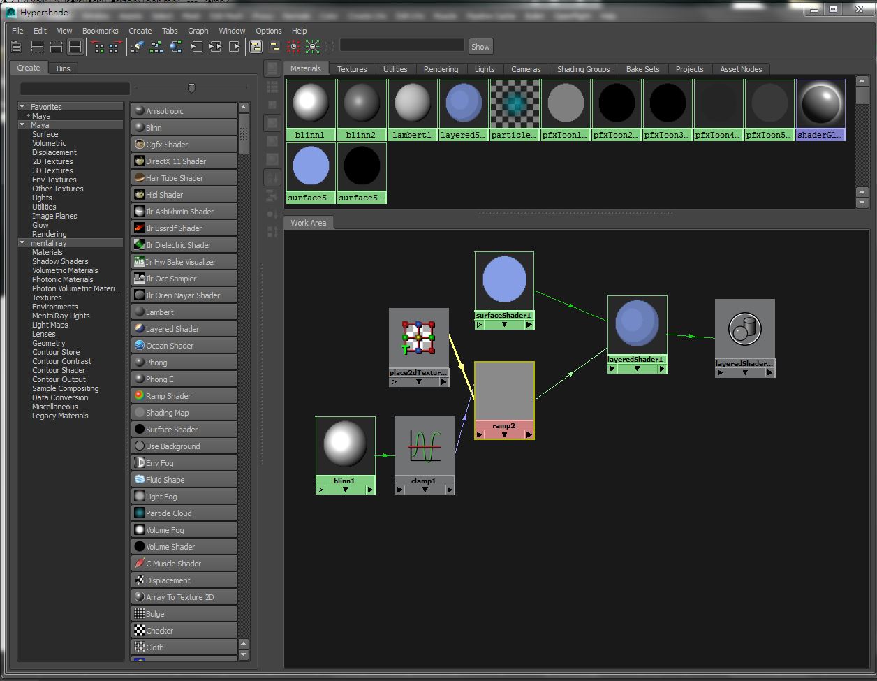 Maya 卡通材質(Maya toon shader)結合新的Viewport2.0