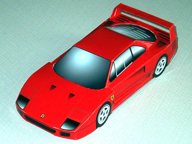 Ferrari F40 Papercraft | Paperized Crafts