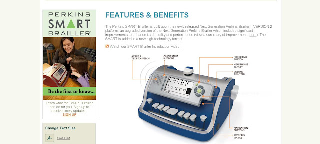 adapted innovation: Perkins SMART Brailler