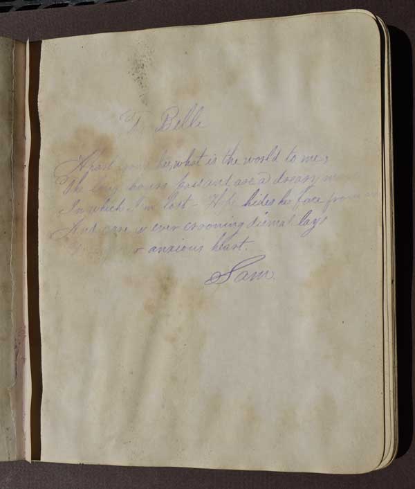 Belle's Letters: The Autograph Book