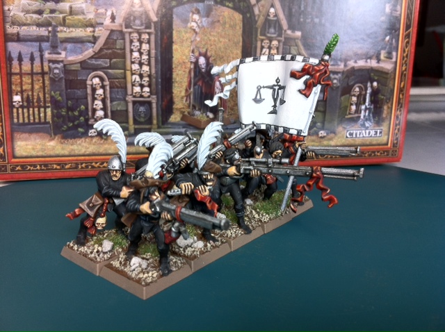 Mini War Buffet: Finished up my Nuln Empire Handgunners