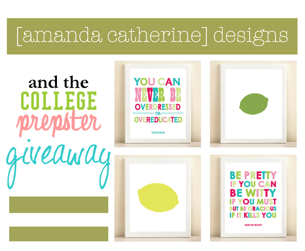 Giveaway :: Amanda Catherine Designs - CARLY