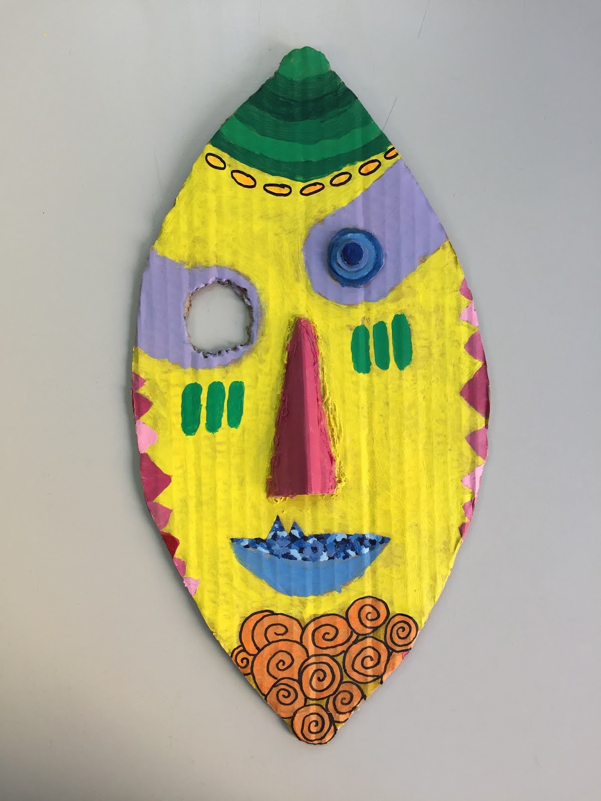 TREBALLS ARTÍSTICS: CUBIST AFRICAN MASK